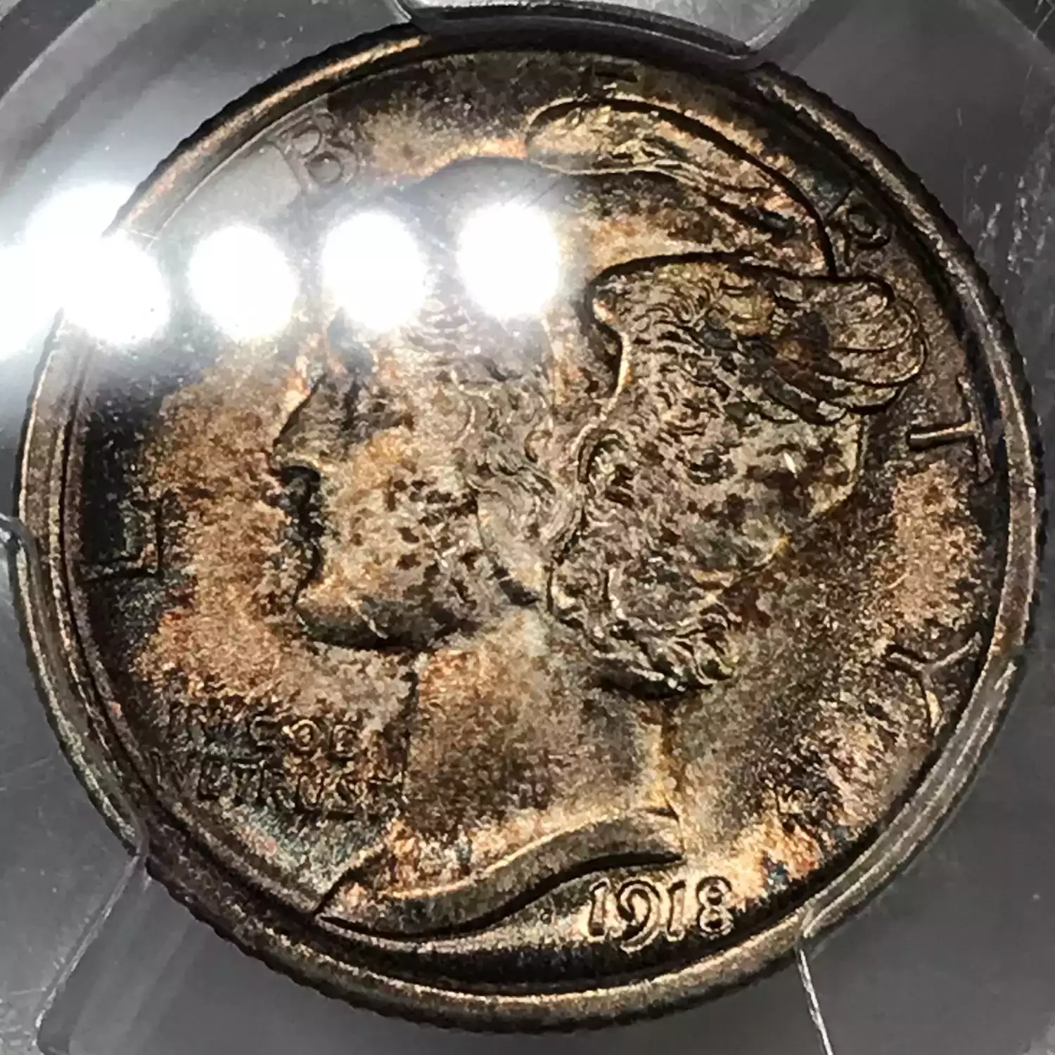 1918 Mercury Dime PCGS MS-62 FB - Old Pueblo Coin
