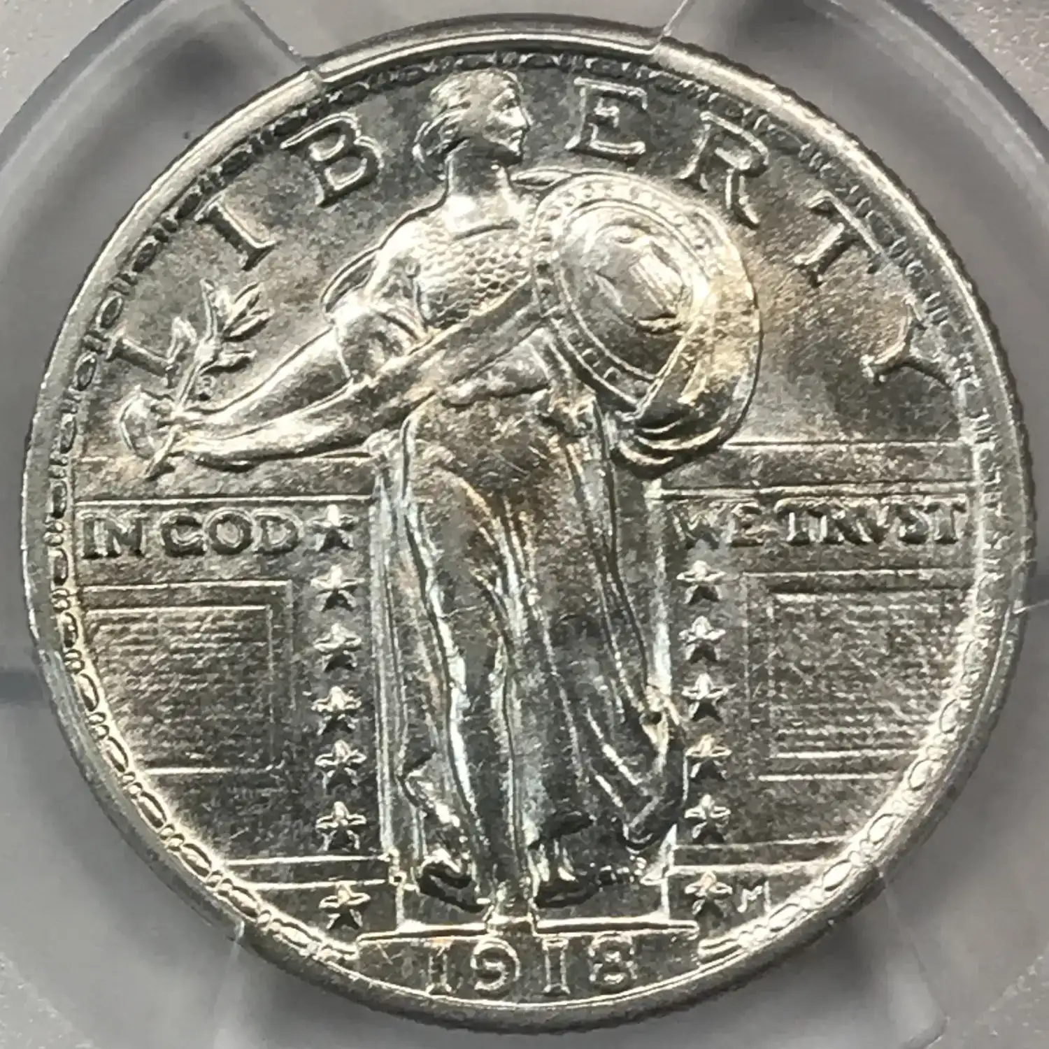 1918 Standing Liberty Quarter PCGS AU-55 FH - Old Pueblo Coin
