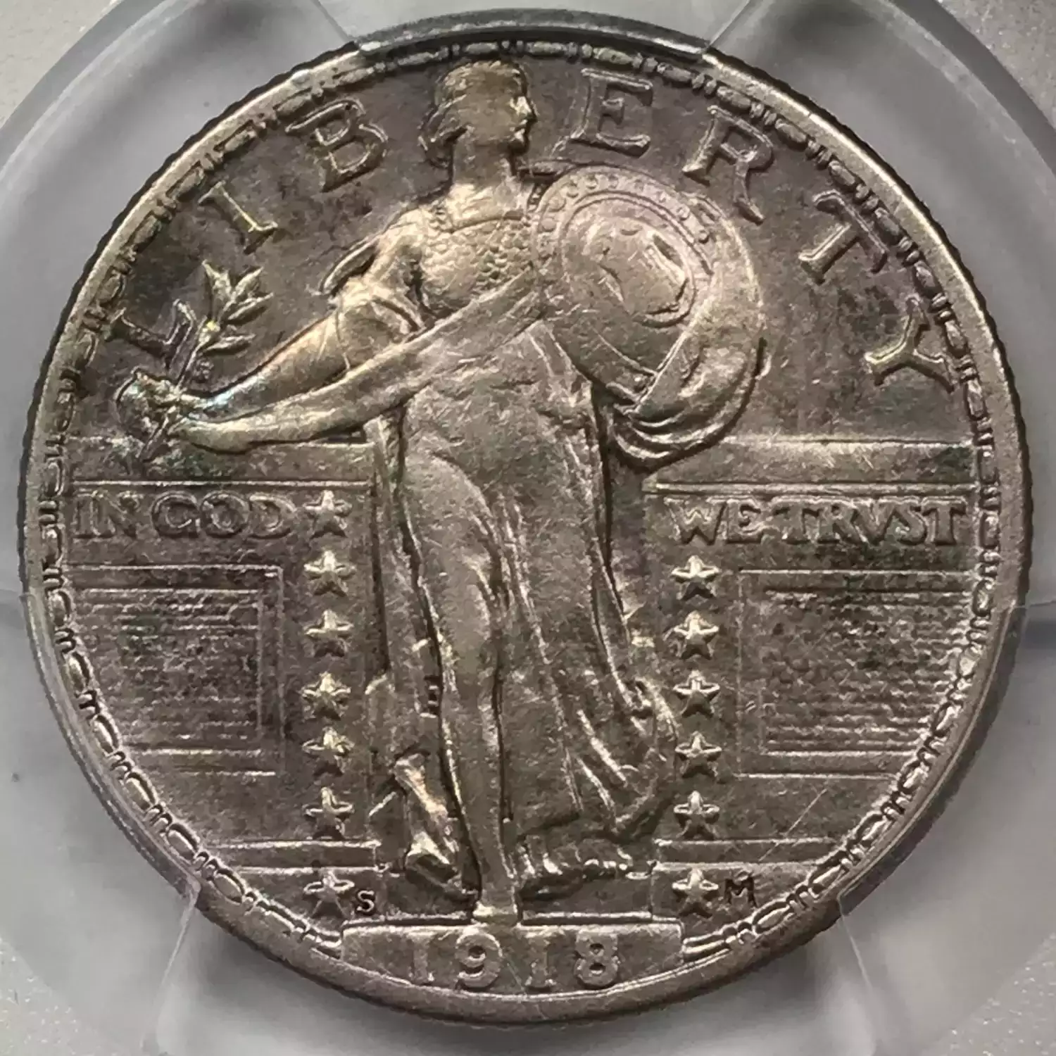1918-S Standing Liberty Quarter PCGS Genuine - XF Details (92 - Cleaned ...