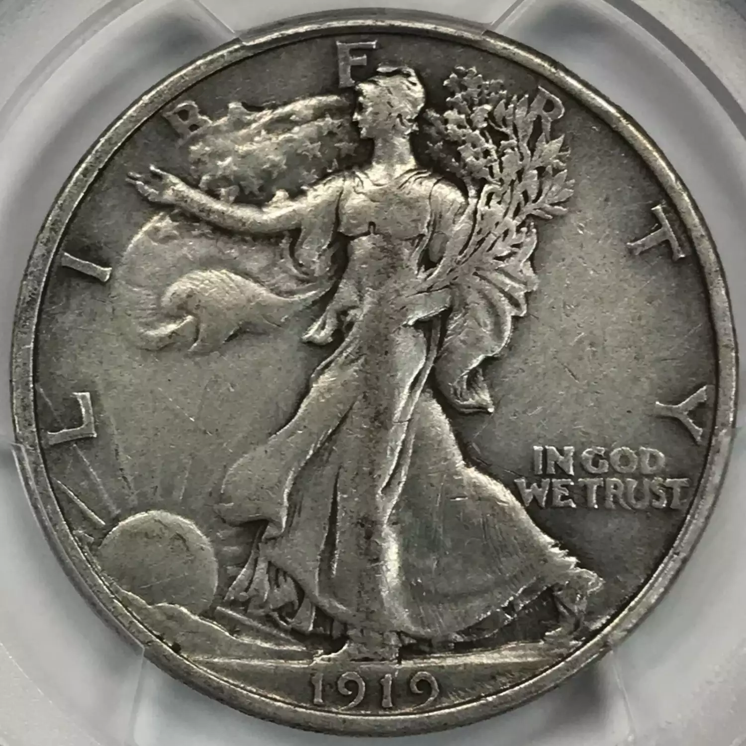1919 Walking Liberty Half Dollar PCGS VF-30 - Old Pueblo Coin