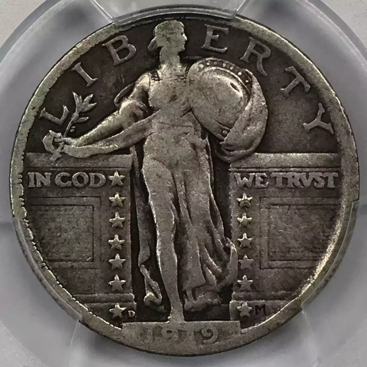 1919-D Standing Liberty Quarter PCGS VG-10 - Old Pueblo Coin