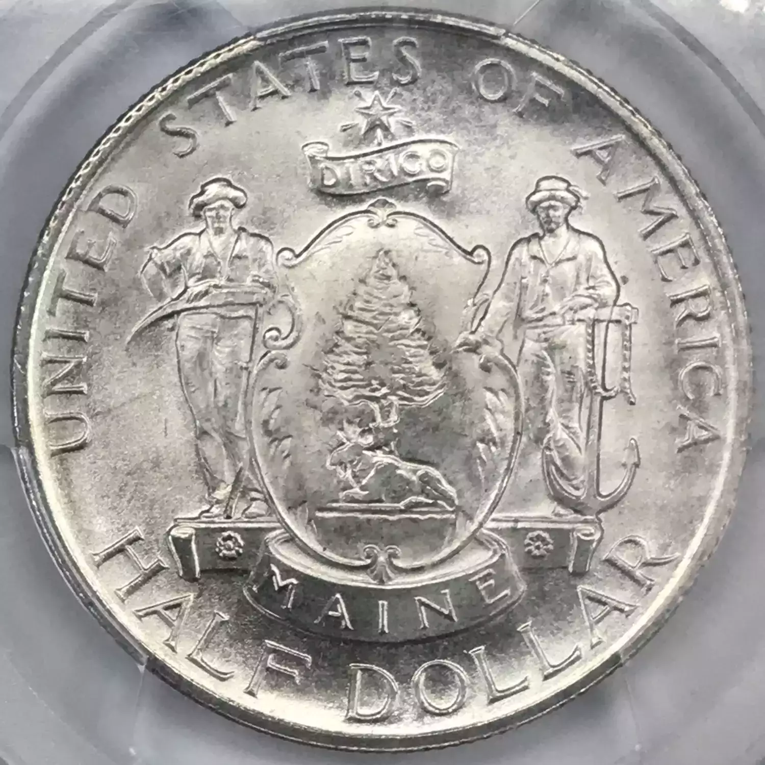 1920 Maine Centennial Commemorative Half Dollar PCGS MS-64 Maine - Old ...