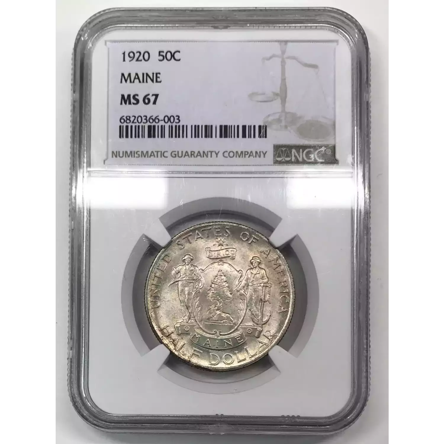 1920 Maine Centennial Commemorative Half Dollar NGC MS-67 - Old Pueblo Coin