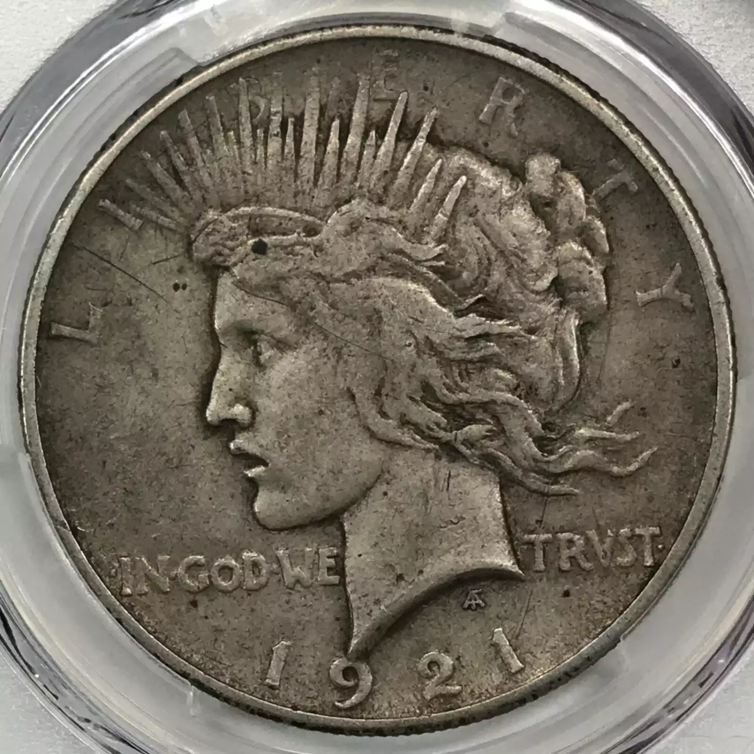 1921 Peace Silver Dollar PCGS Genuine - XF Details (95 - Scratch) High ...