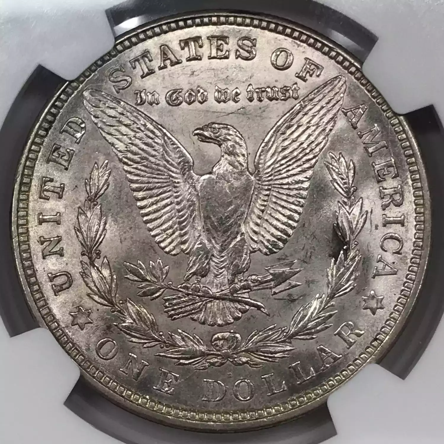 1921-D Morgan Silver Dollar NGC MS-63 WOW! VAM-1U Die Gouge E & Wreath ...
