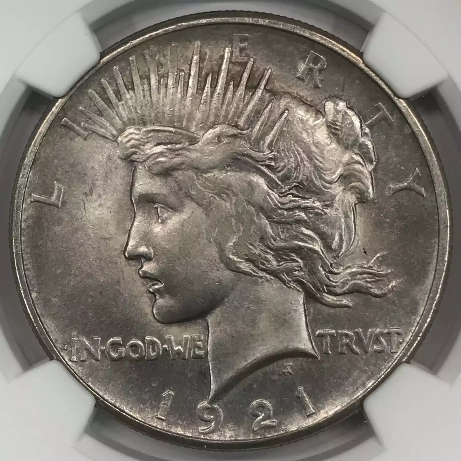 1921 Peace Silver Dollar NGC UNC-Details HIGH RELIEF - Old Pueblo Coin