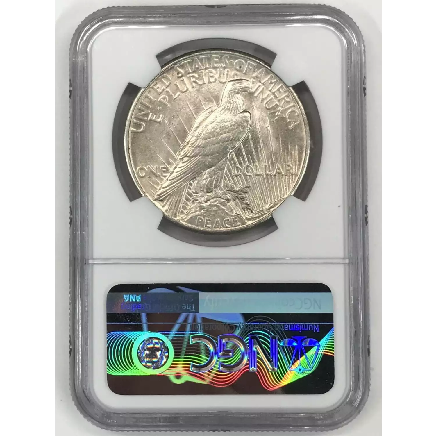 1921 Peace Silver Dollar NGC AU-58 HIGH RELIEF - Old Pueblo Coin