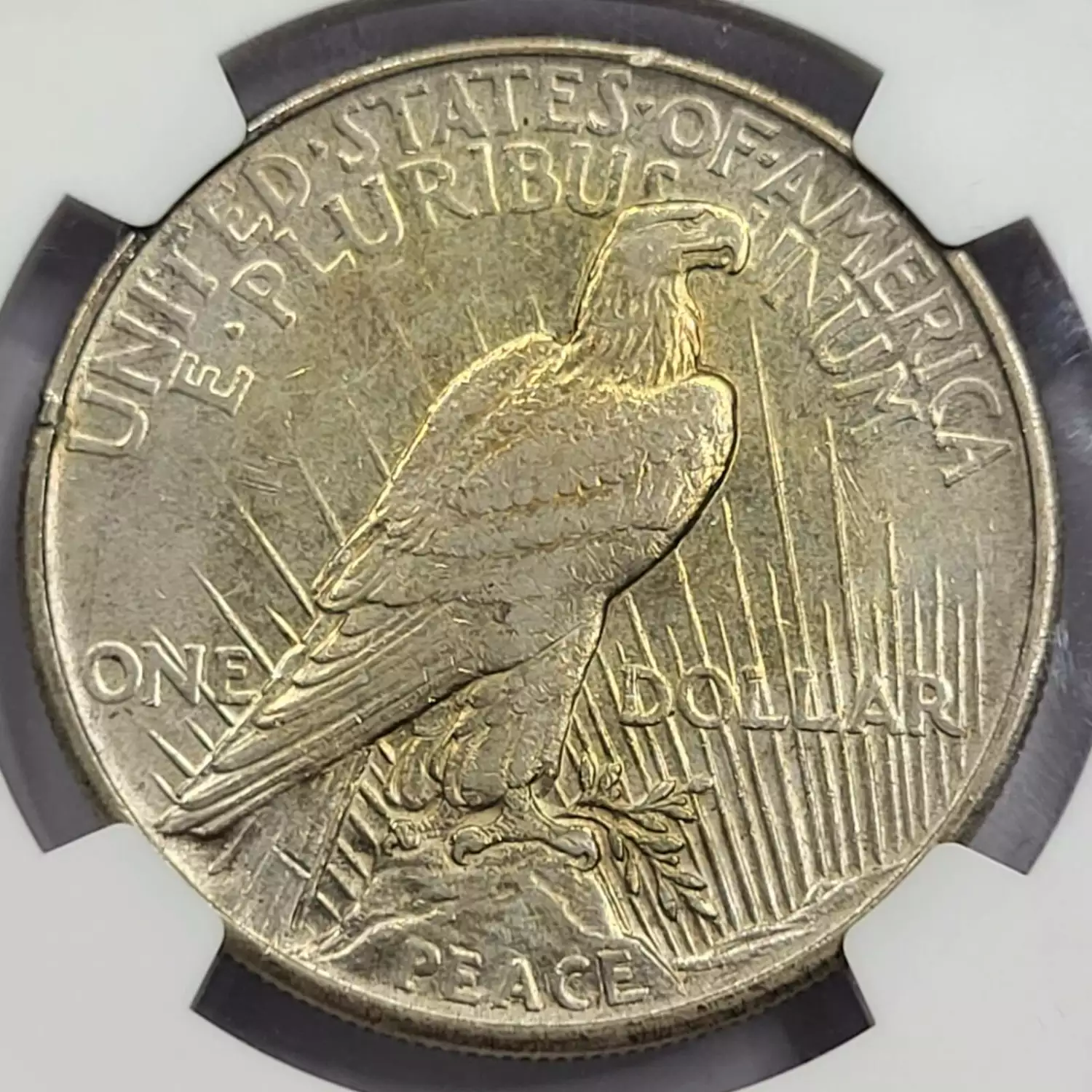 1921 Peace Silver Dollar NGC AU-58 HIGH RELIEF - Old Pueblo Coin