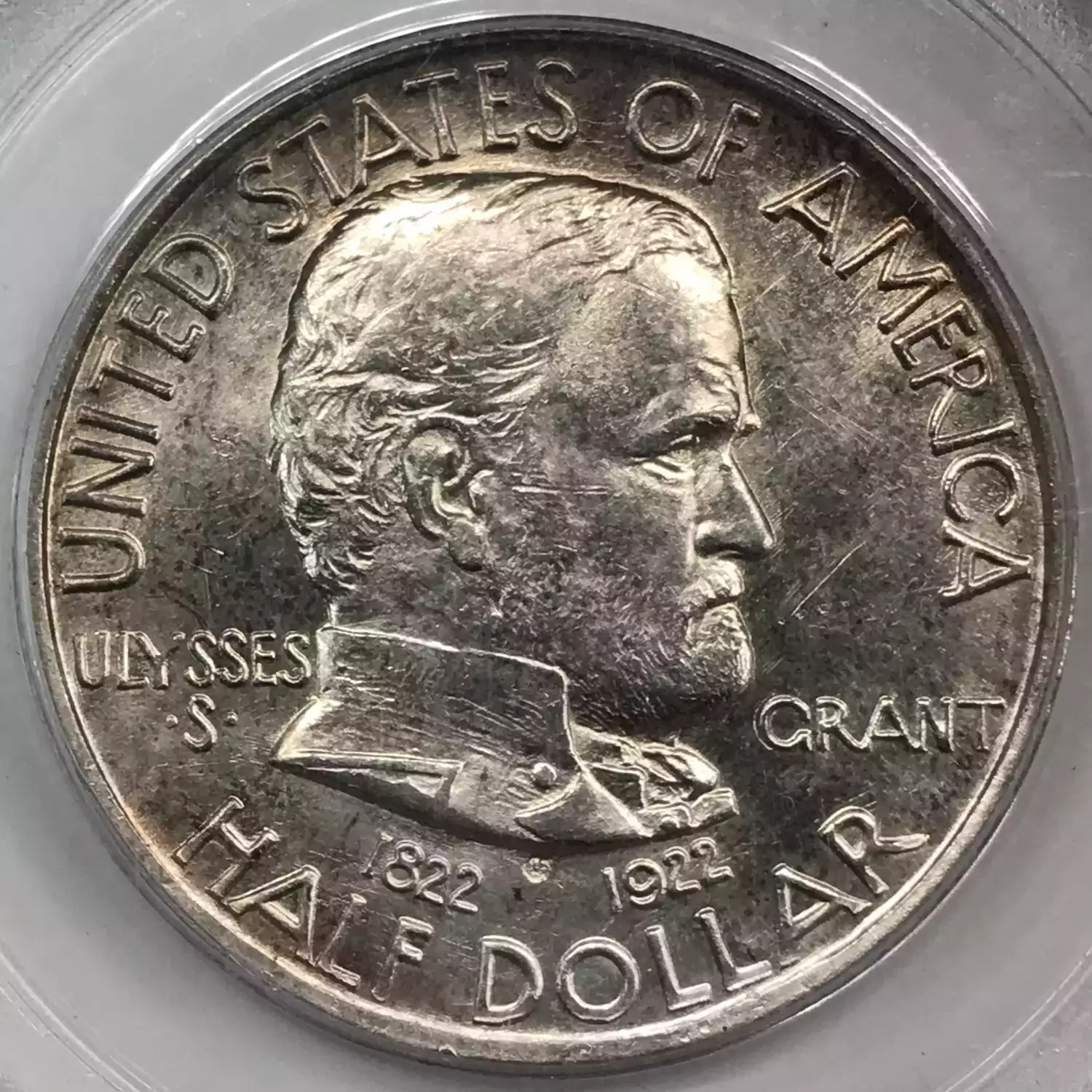 1922 Grant Memorial Commemorative Half Dollar PCGS MS-63 Grant CAC ...