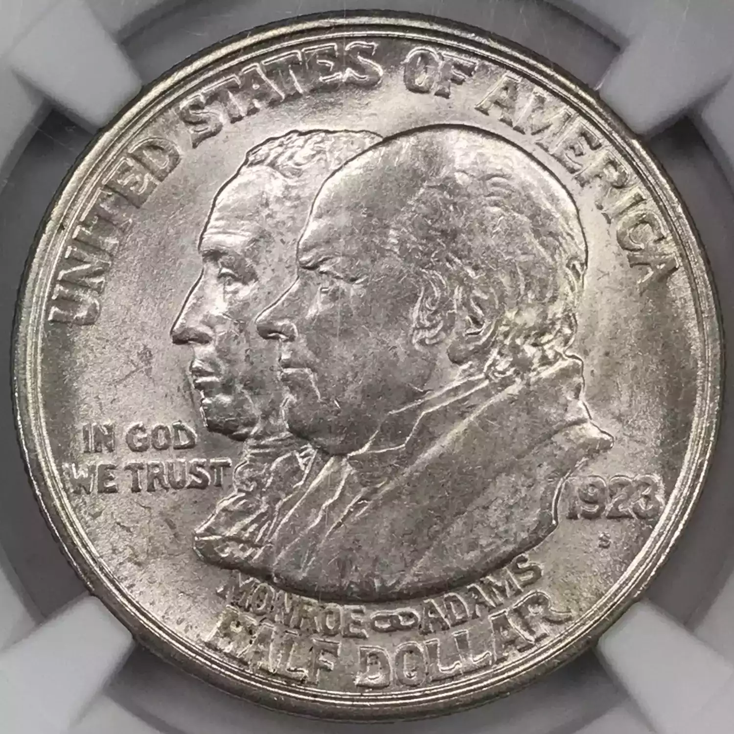 1923-S Monroe Doctrine Centennial Commemorative Half Dollar NGC MS-63 ...