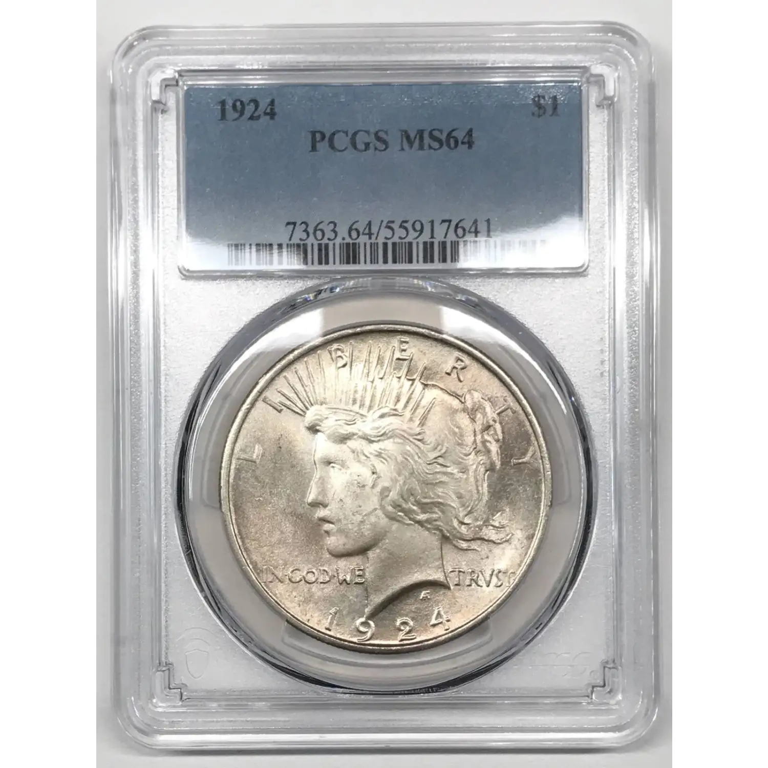1924 Peace Silver Dollar PCGS MS-64 - Old Pueblo Coin