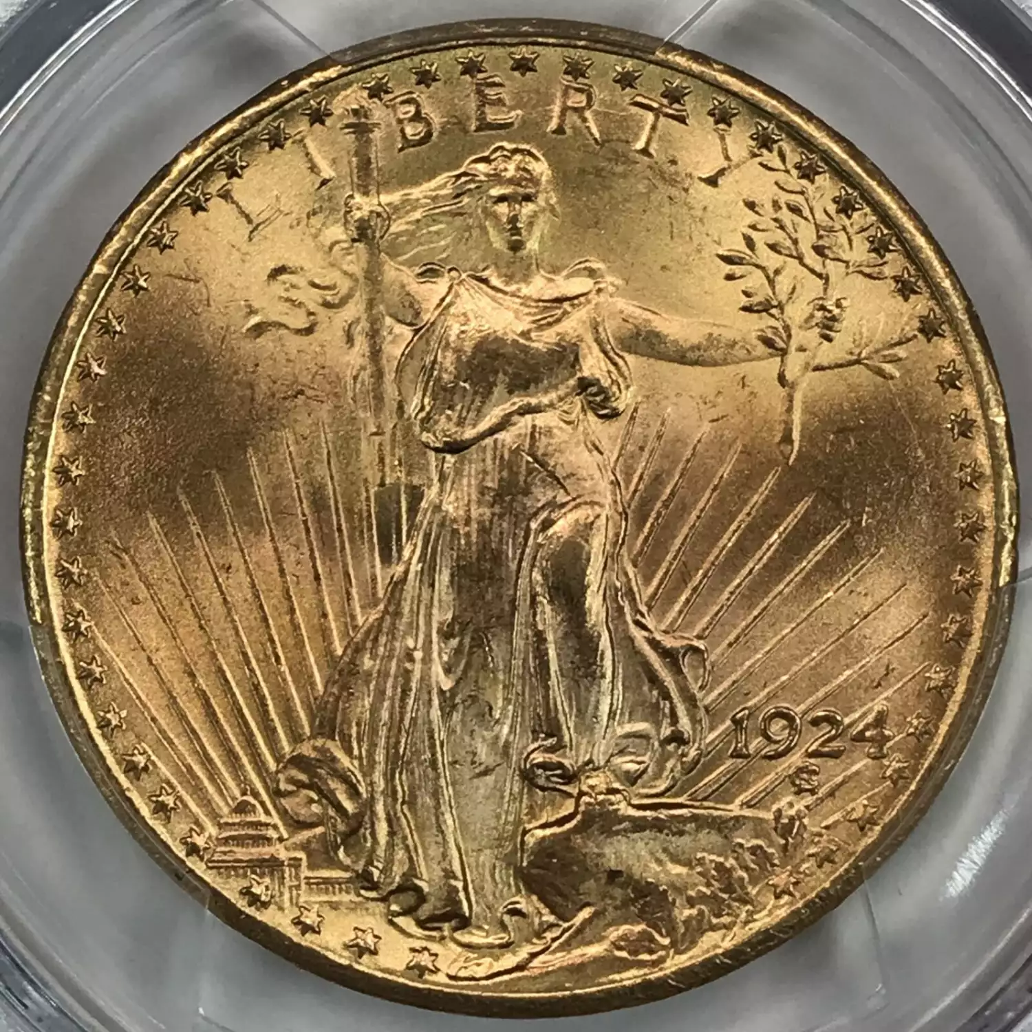 1924 Saint Gaudens $20 Gold Double Eagle PCGS MS-64+ - Old Pueblo Coin