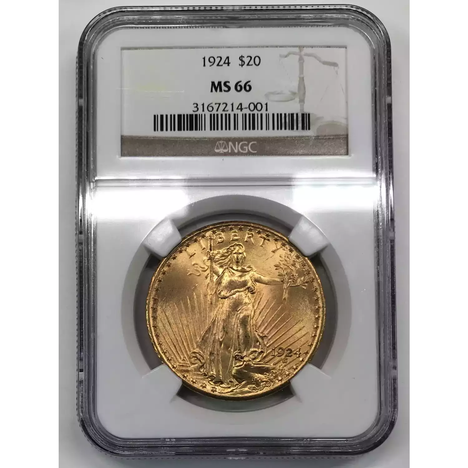 1924 Saint Gaudens $20 Gold Double Eagle NGC MS-66 - Old Pueblo Coin