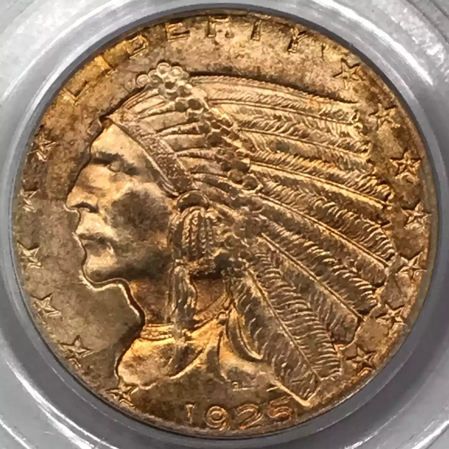 1925-D $2.50 Gold Indian Head Quarter Eagle PCGS MS-64 - Old Pueblo Coin