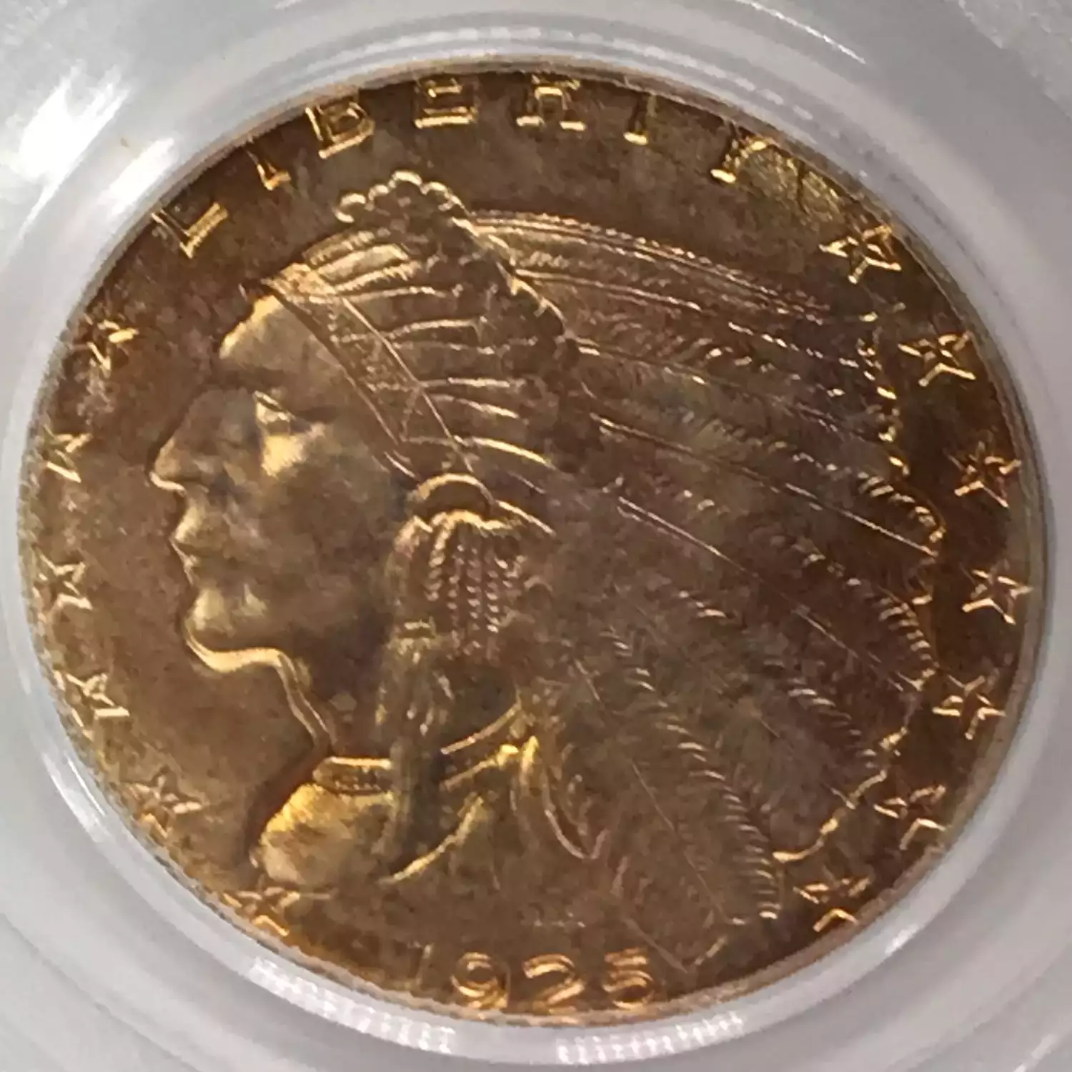 1925-D $2.50 Gold Indian Head Quarter Eagle PCGS MS-64 - Old Pueblo Coin