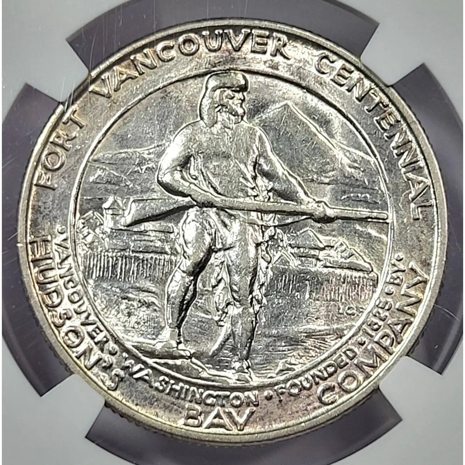 1925 Fort Vancouver Centennial Commemorative Half Dollar NGC AU-58 ...