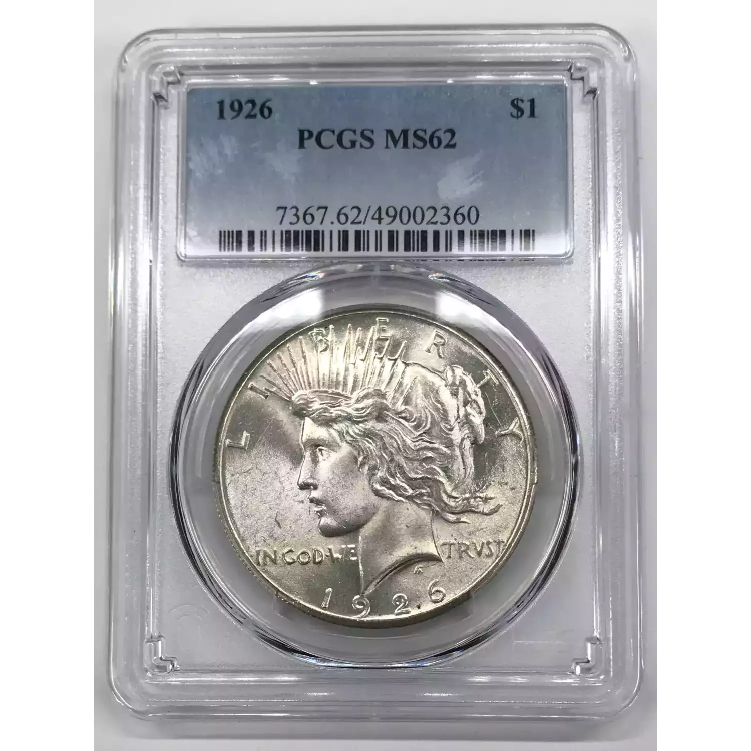 1926 Peace Silver Dollar PCGS MS-62 DDR - Doubled Olive Branches/Leaves ...