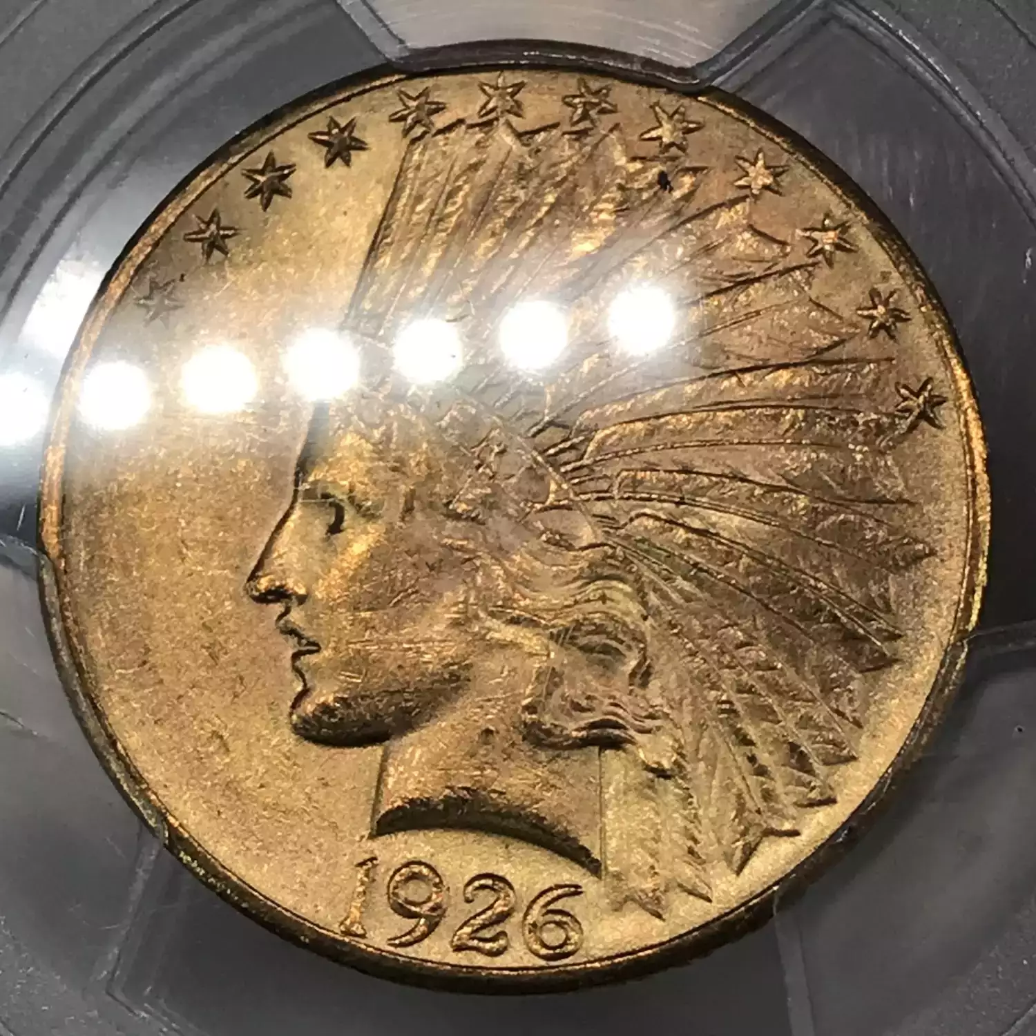 1926 $10 Gold Indian Head Eagle PCGS MS-62 - Old Pueblo Coin