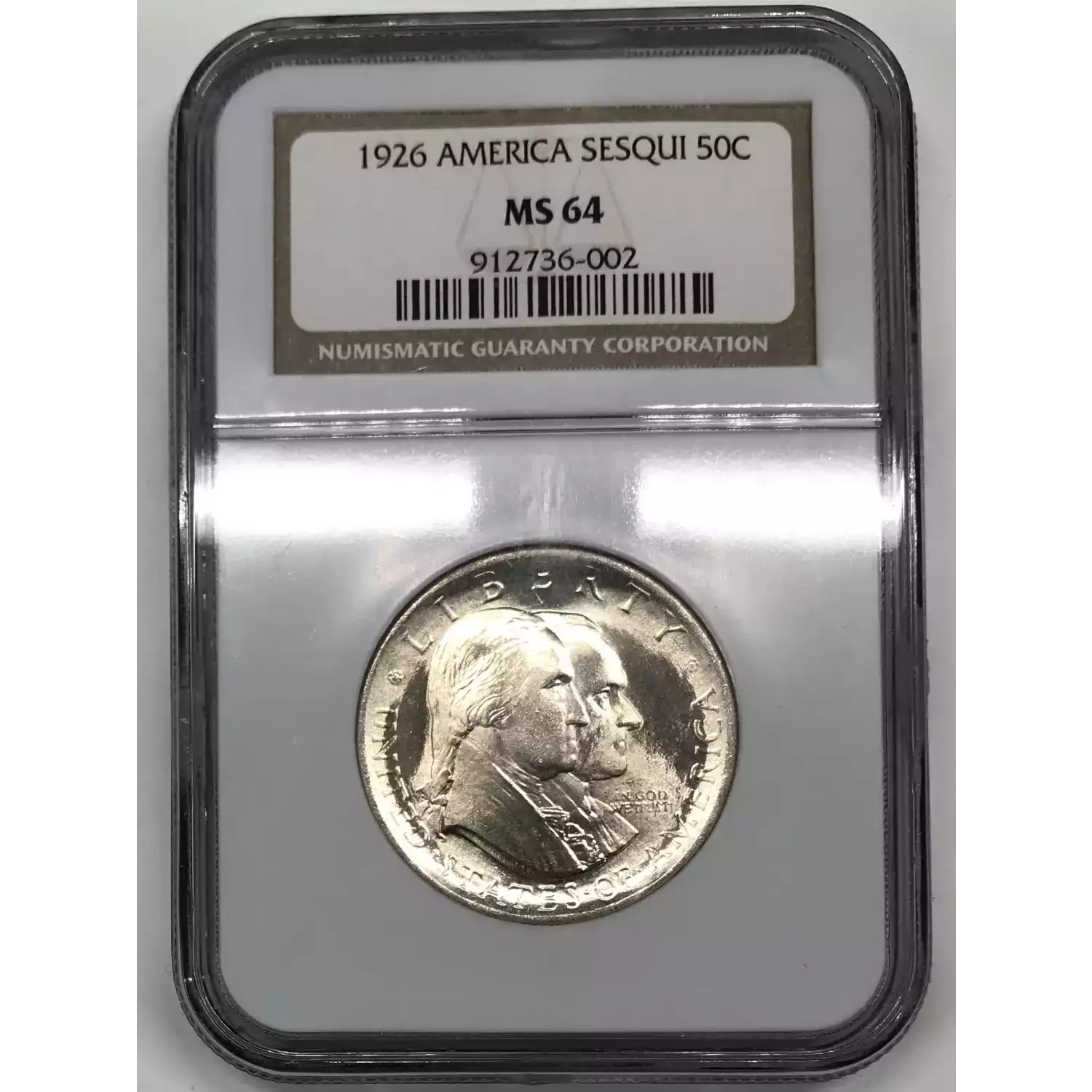 1926 American Sesquicentennial Commemorative Half Dollar NGC MS-64 ...