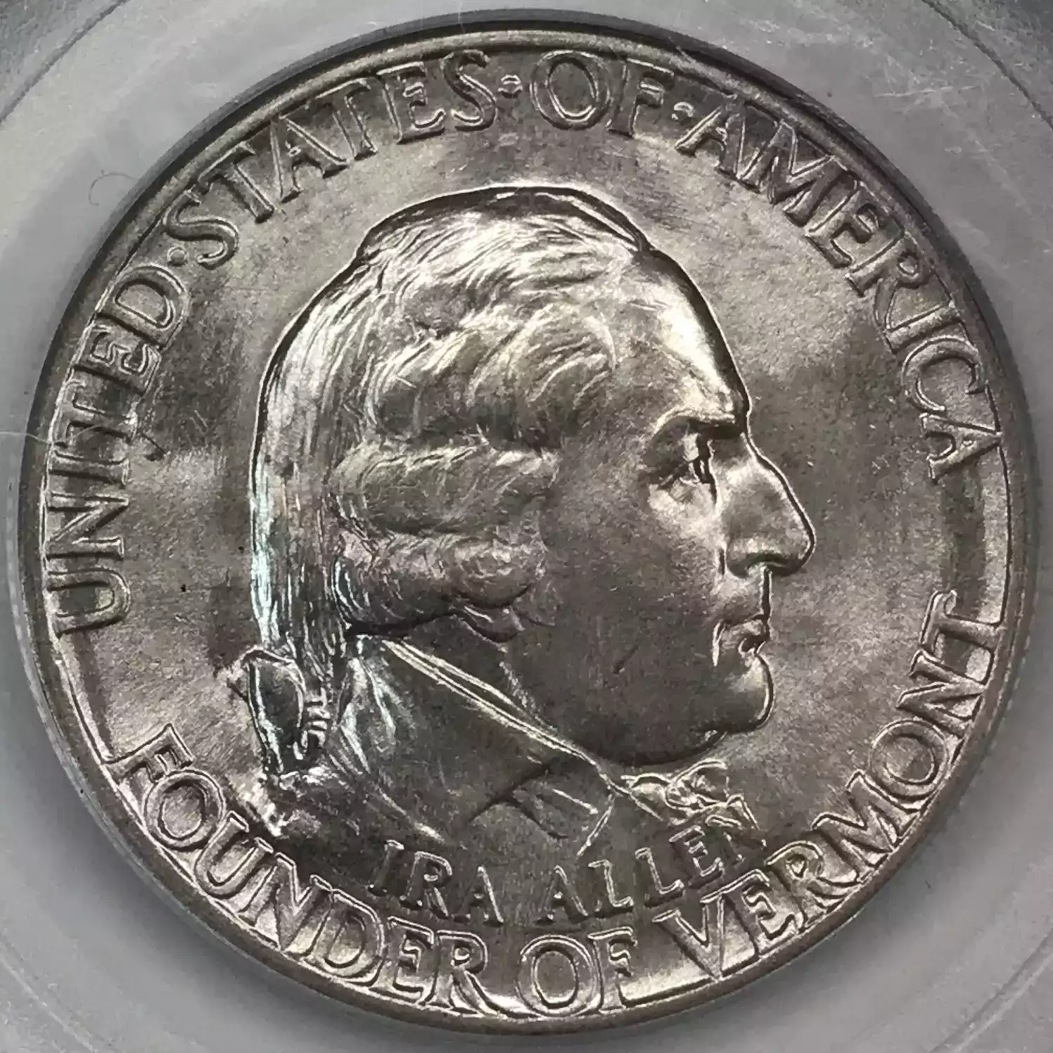 1927 Vermont Sesquicentennial Commemorative Half Dollar PCGS MS-64 ...