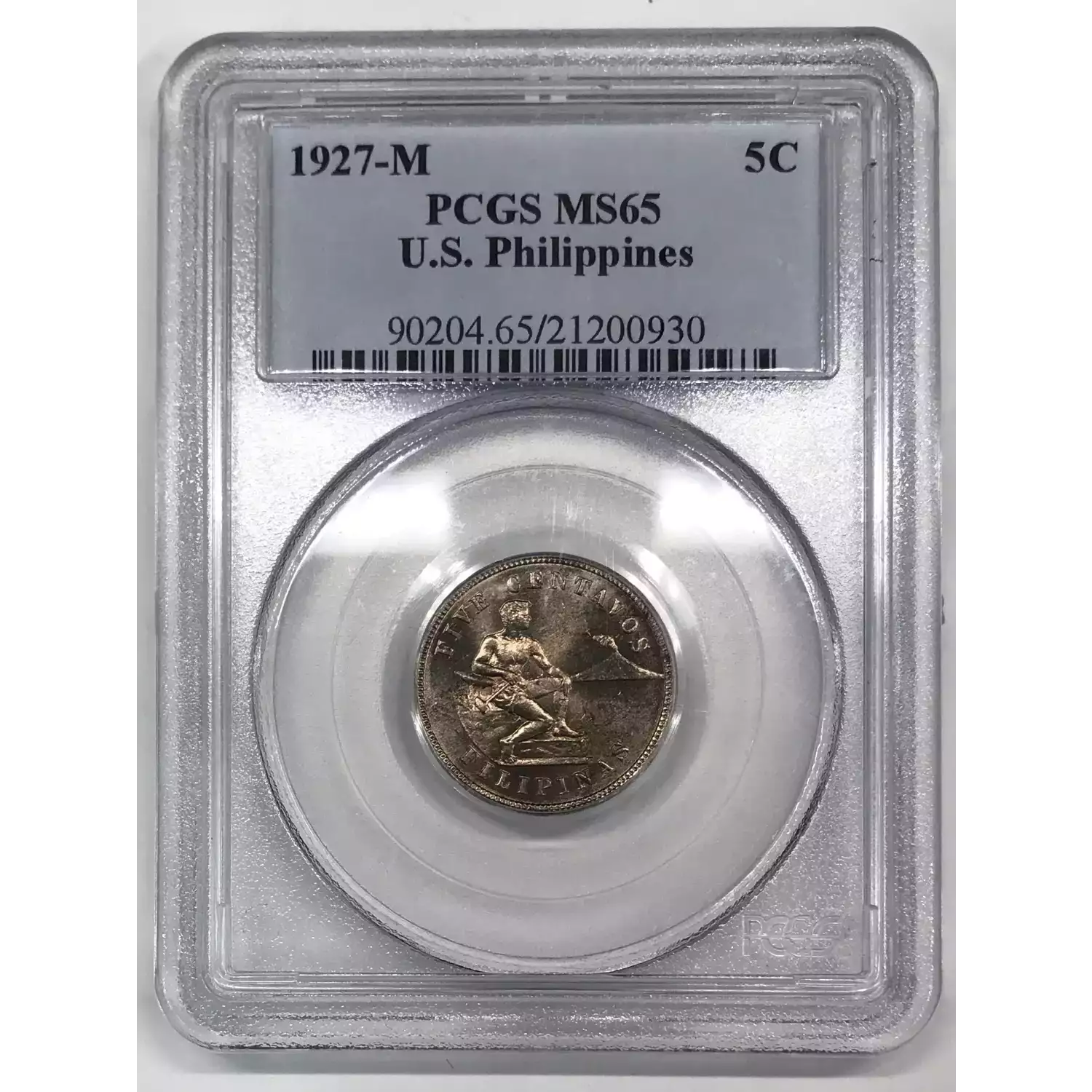 1927-M US Philippines 5 Centavos PCGS MS-65 - Old Pueblo Coin