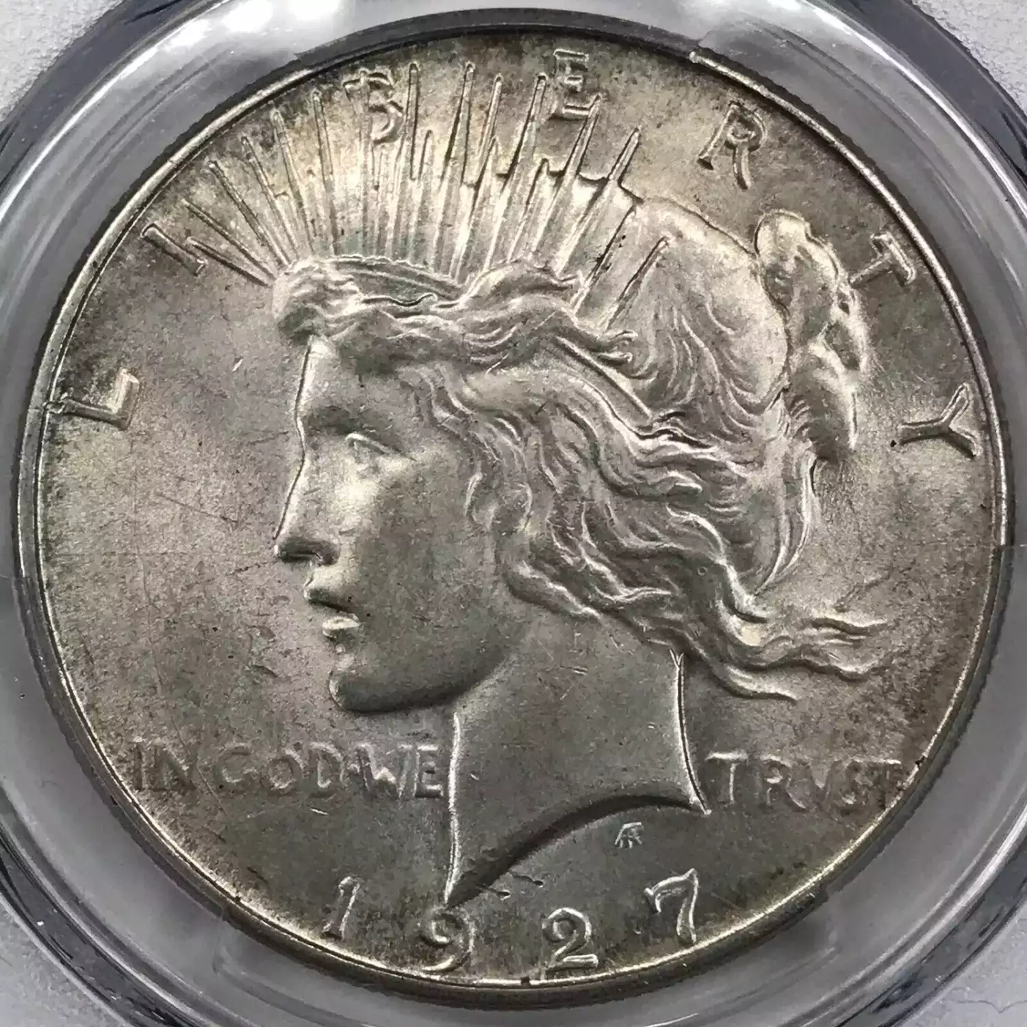 1927-S Peace Silver Dollar PCGS AU-58 - Old Pueblo Coin