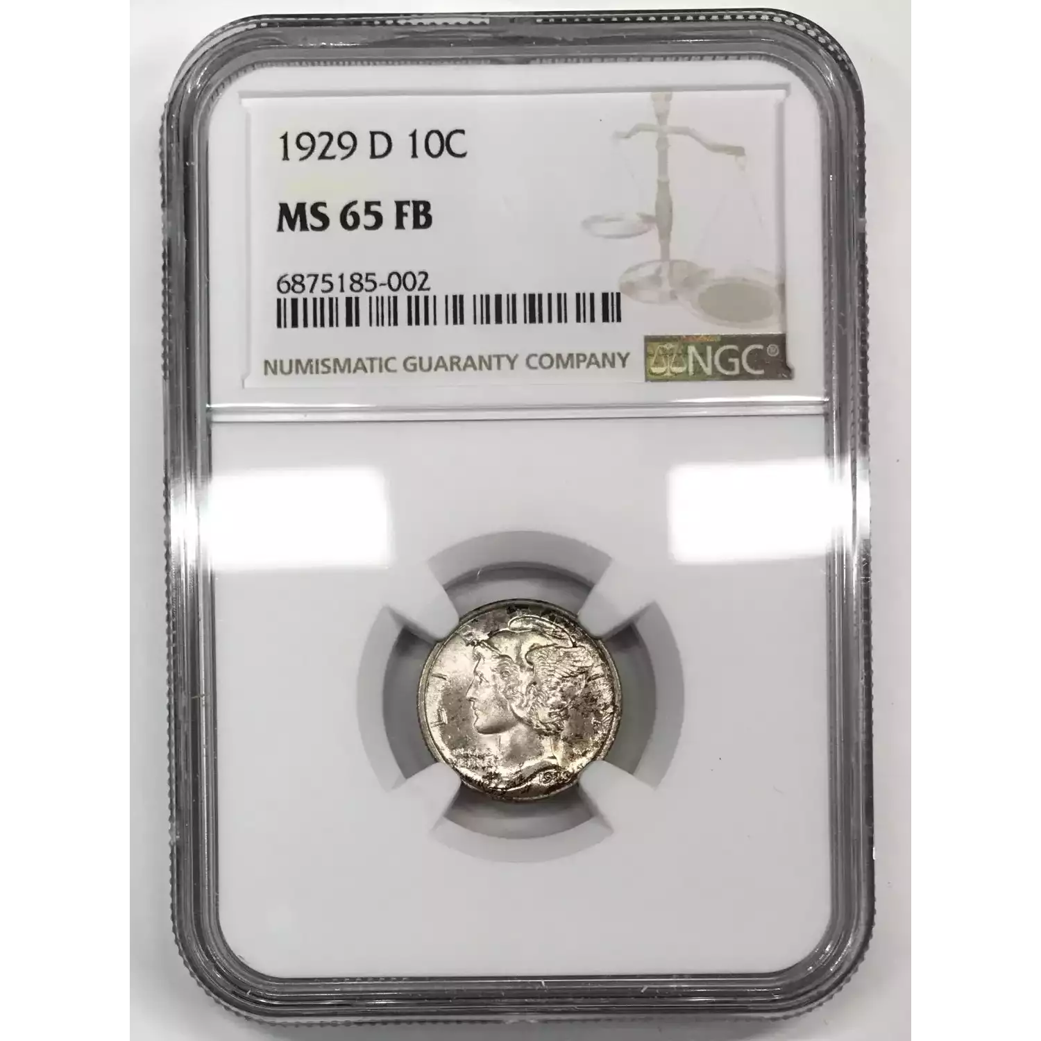 1929-D Mercury Dime NGC MS-65 FB - Old Pueblo Coin