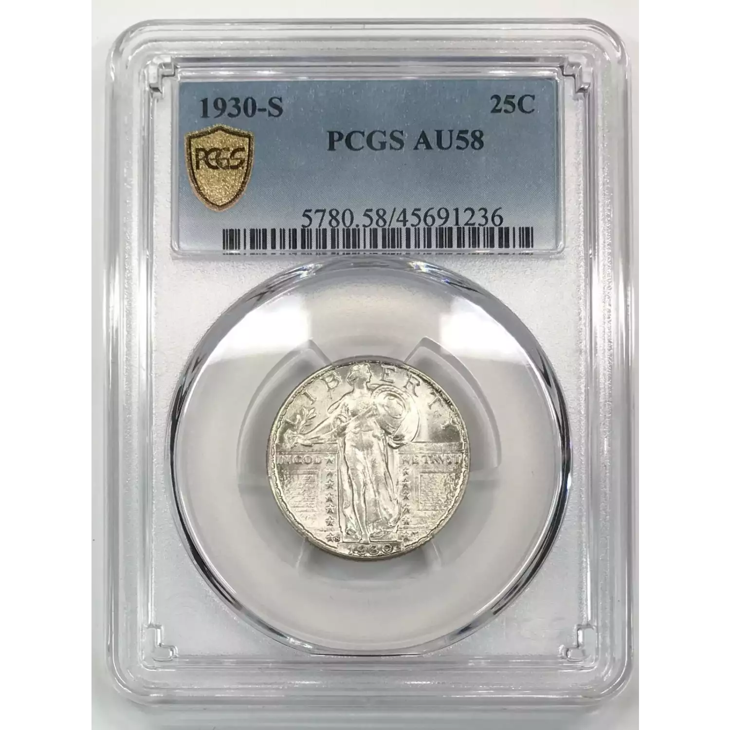 1930-S Standing Liberty Quarter PCGS AU-58 - Old Pueblo Coin