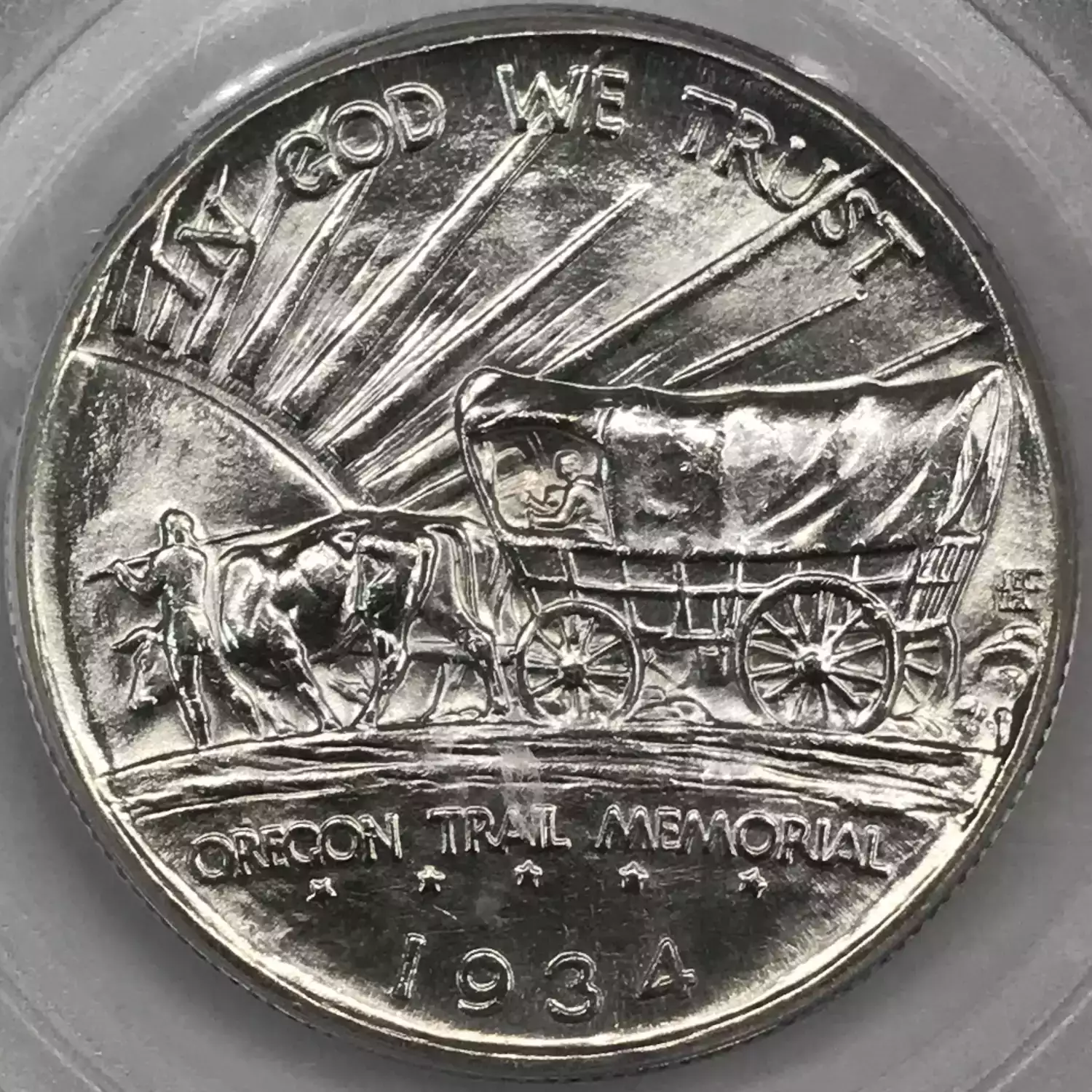 1934-D Oregon Trail Memorial Commemorative Half Dollar PCGS MS-64 ...