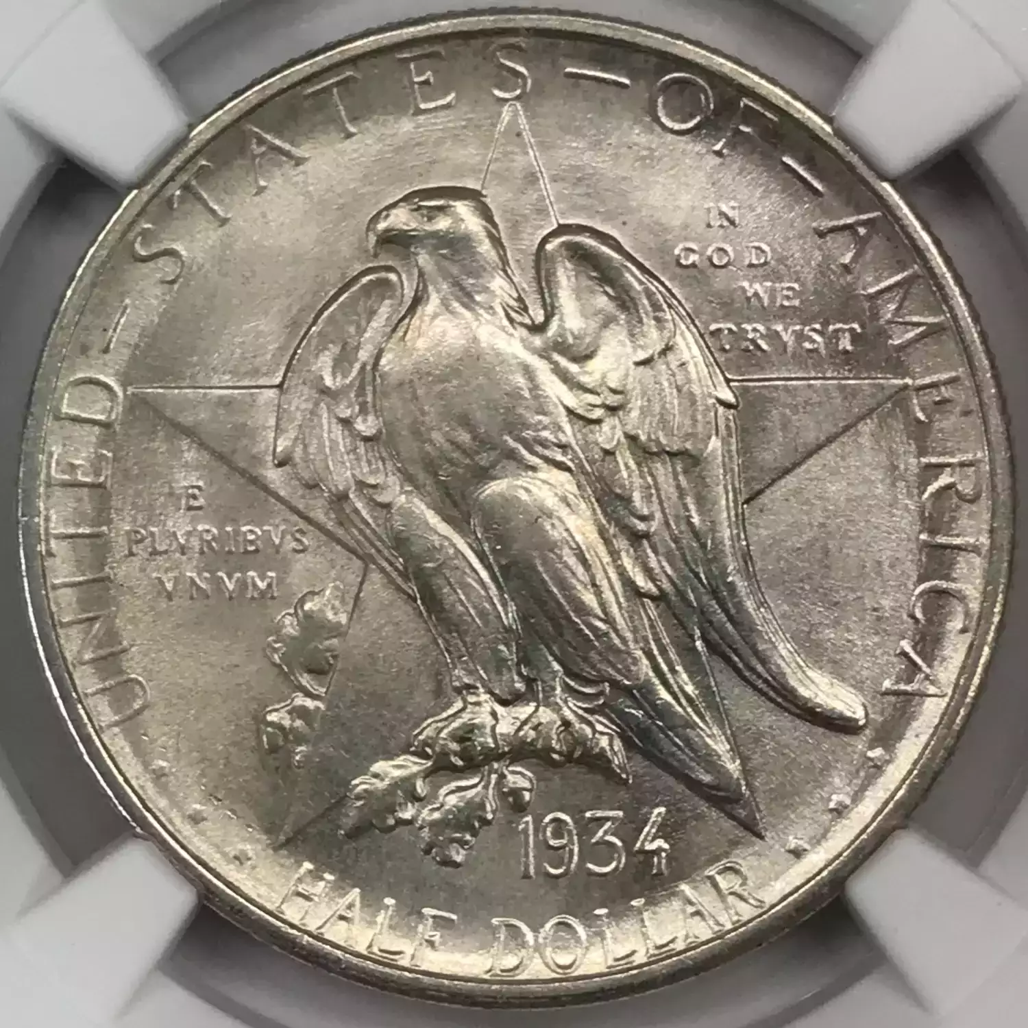 1934 Texas Independence Centennial Commemorative Half Dollar NGC MS-65 ...
