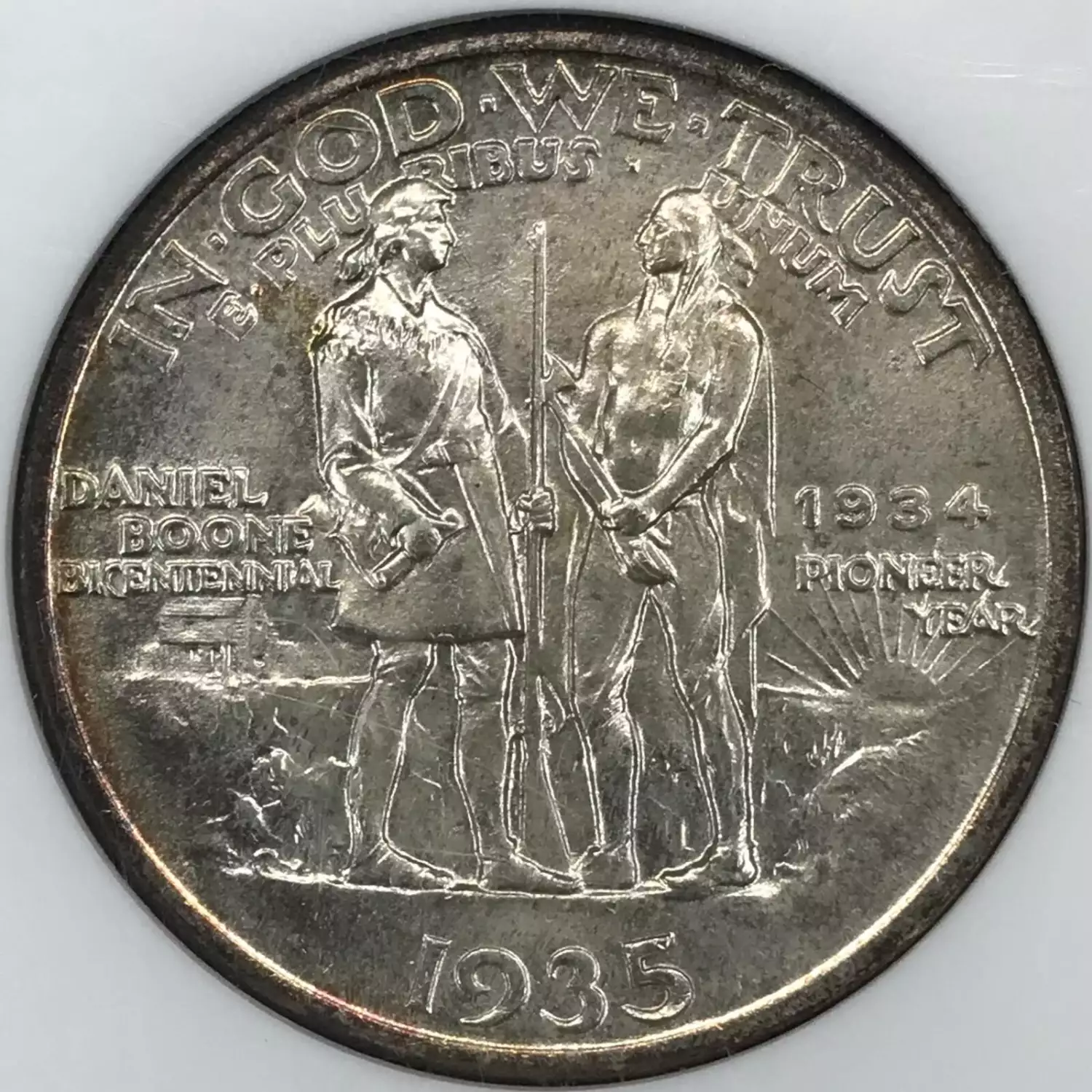 1935 Daniel Boone Bicentennial Commemorative Half Dollar NGC MS-66 / ...