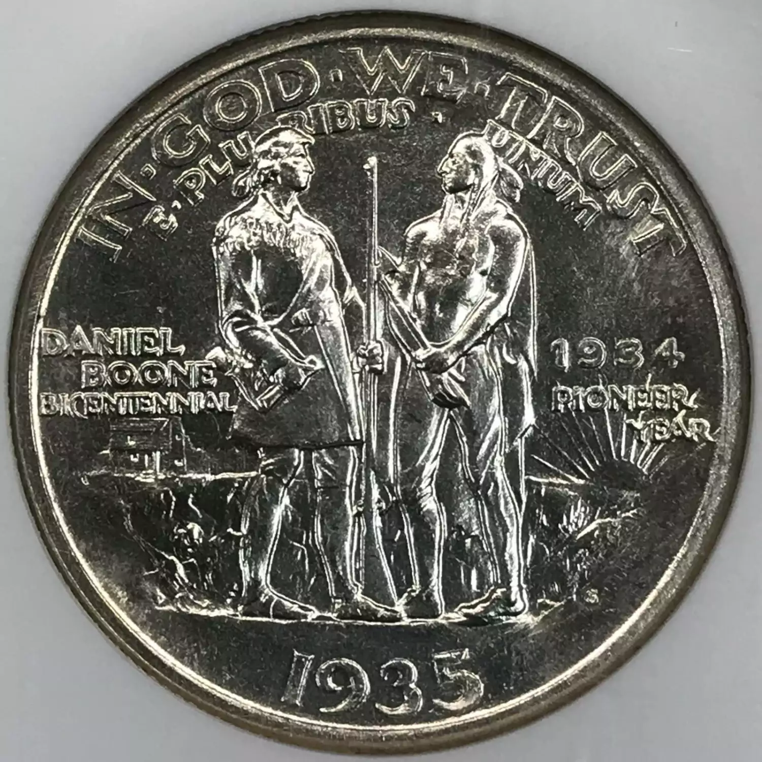 1935-S Daniel Boone Bicentennial Commemorative Half Dollar NGC MS-66 / ...