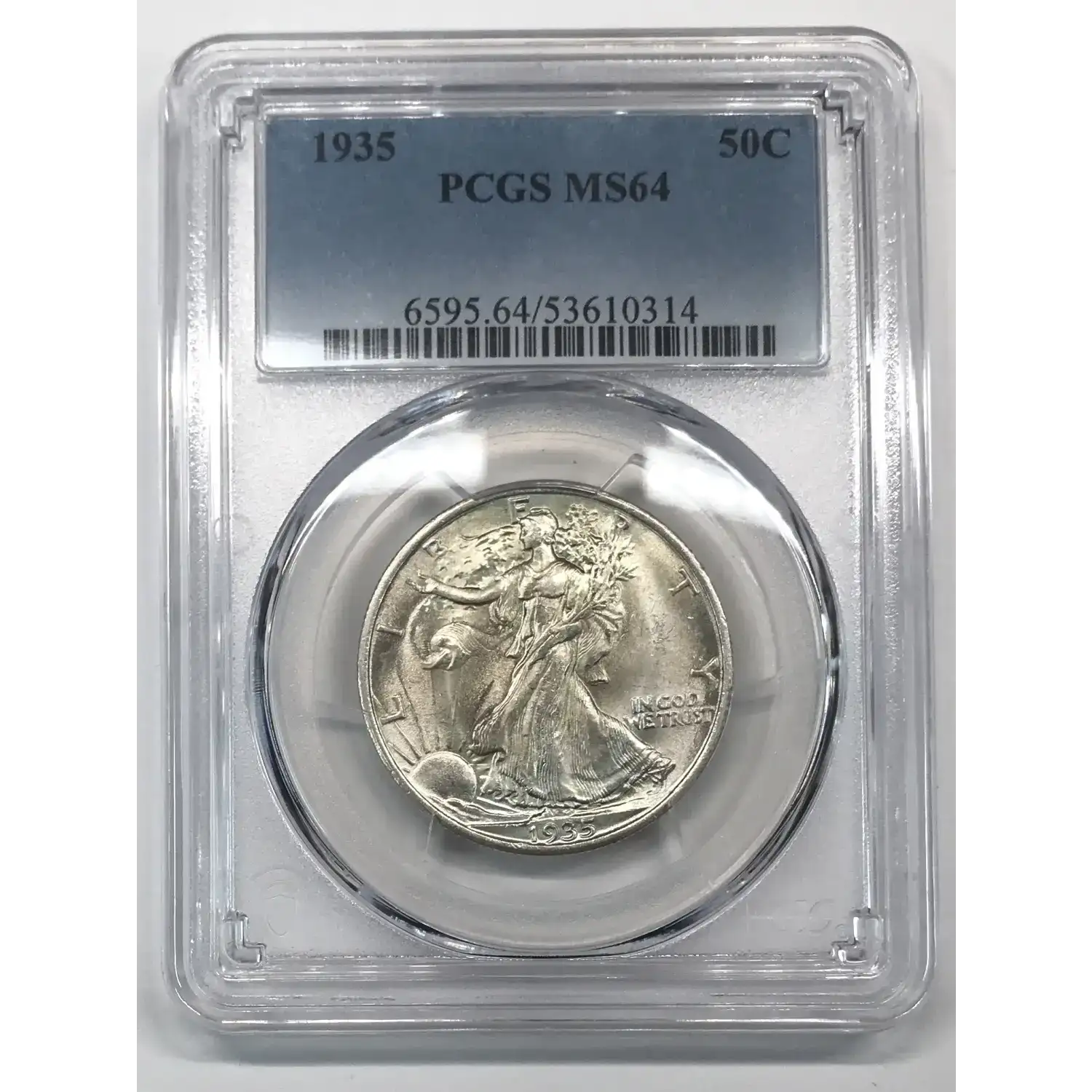 1935 Walking Liberty Half Dollar PCGS MS-64 - Old Pueblo Coin