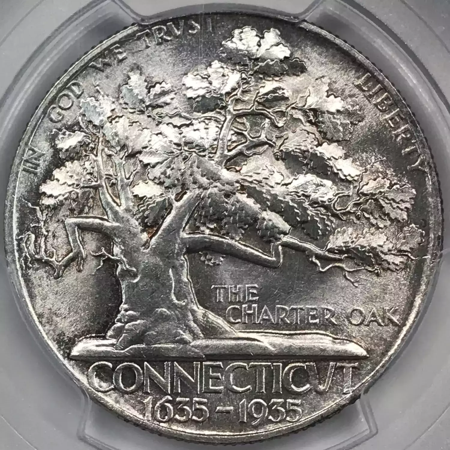 1935 Connecticut Tercentenary Commemorative Half Dollar PCGS MS-63 ...