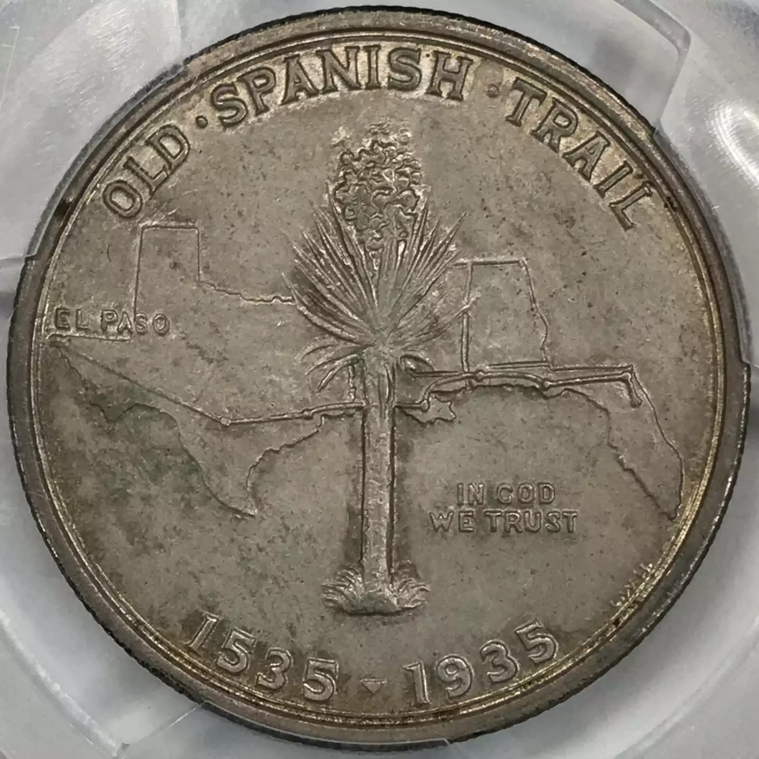 1935 Old Spanish Trail Centennial Commemorative Half Dollar PCGS MS-65 ...