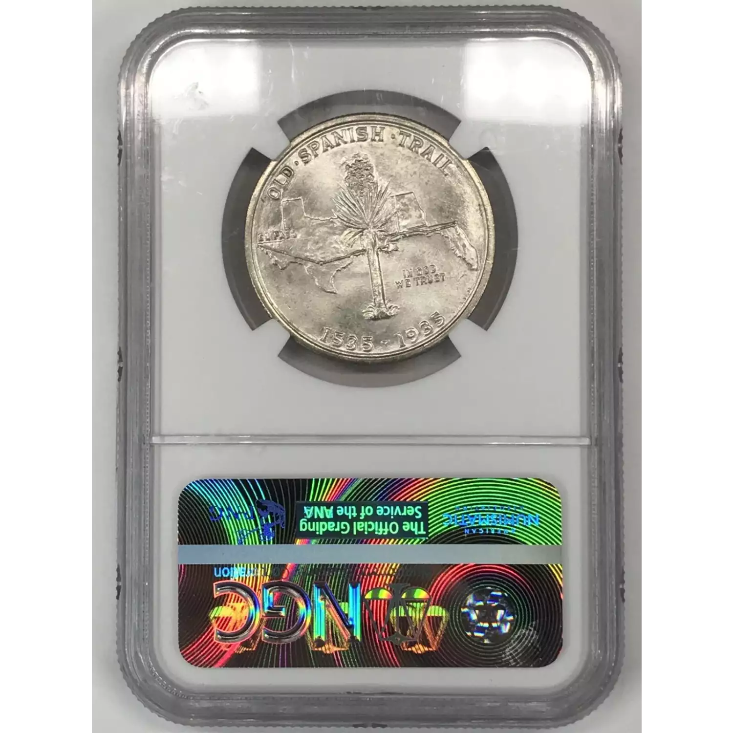 1935 Old Spanish Trail Centennial Commemorative Half Dollar NGC MS-66 ...