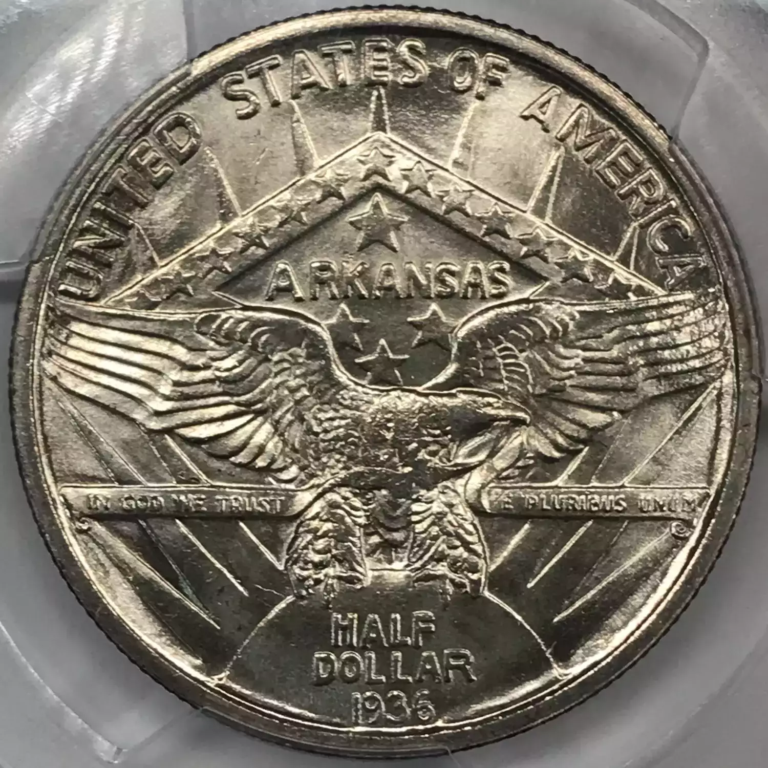 1936 Arkansas Centennial Commemorative Half Dollar PCGS MS-64 Arkansas ...