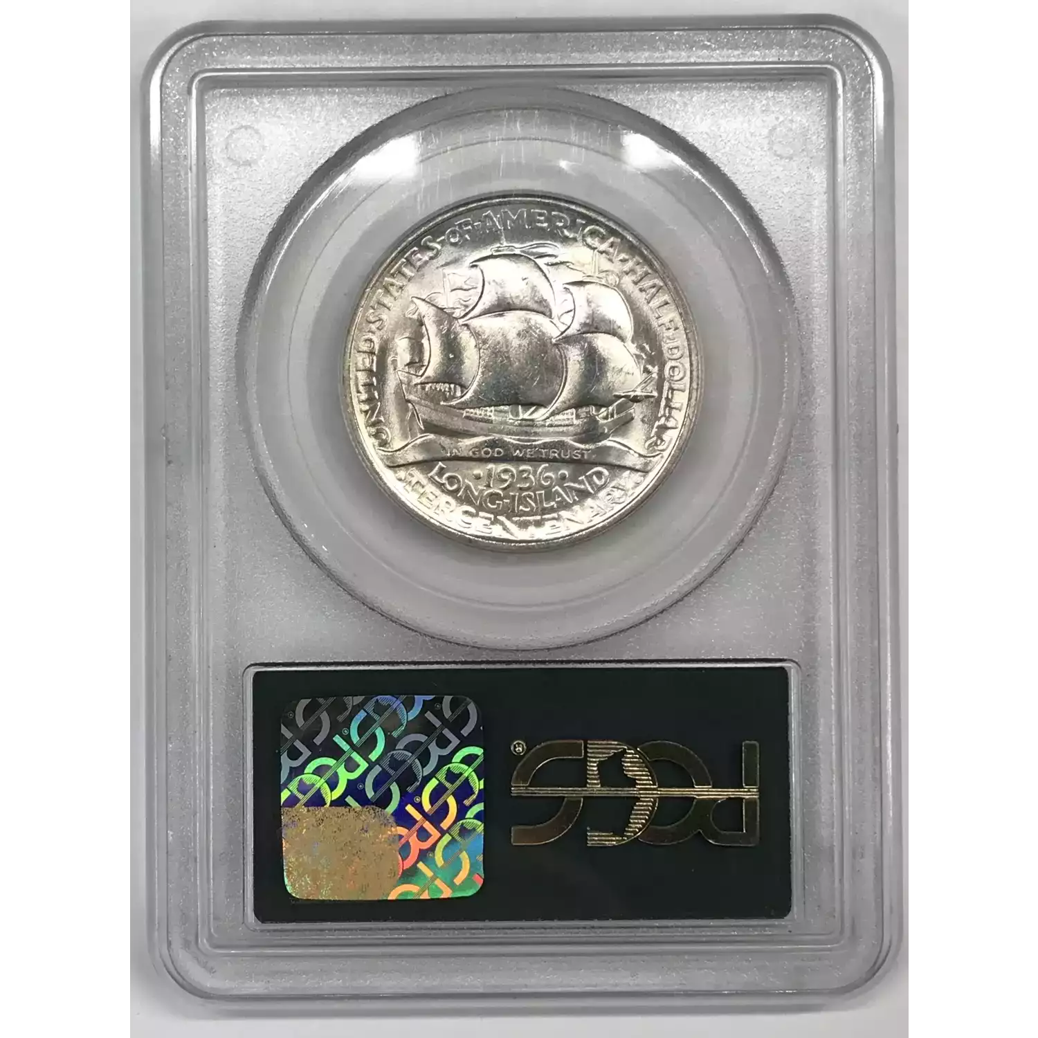 1936 Long Island Tercentenary Commemorative Half Dollar PCGS MS-64 Long ...