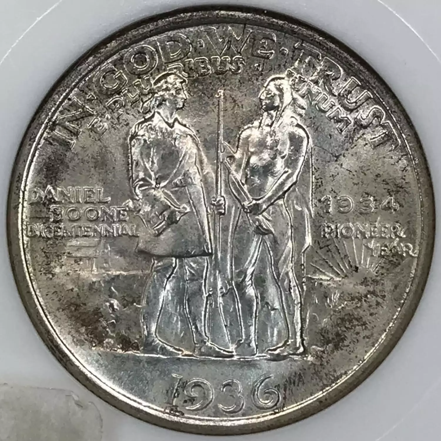 1936 Daniel Boone Bicentennial Commemorative Half Dollar NGC MS-66 ...