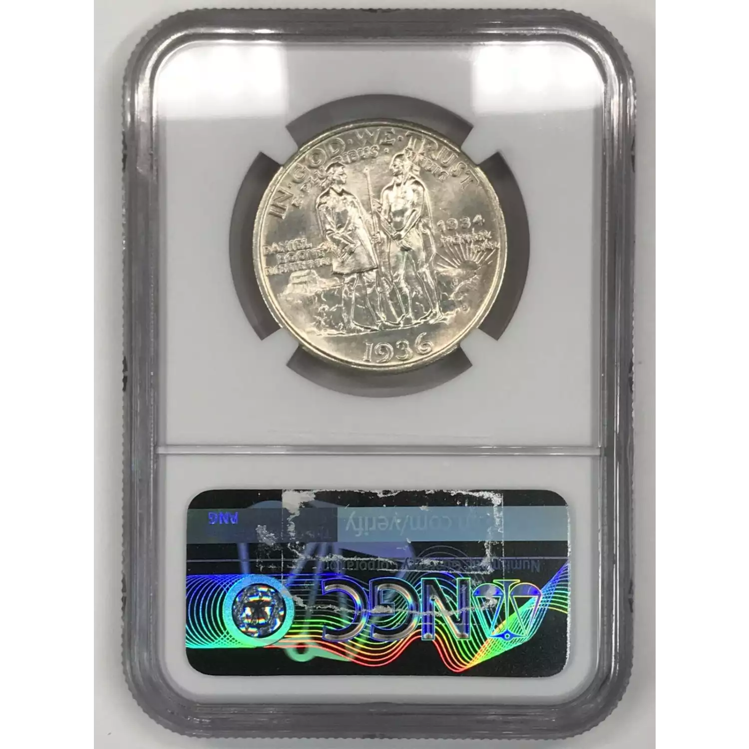 1936 Daniel Boone Bicentennial Commemorative Half Dollar NGC MS-64 ...