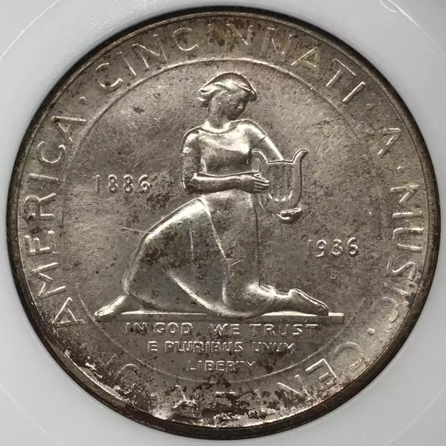 1936-S Cincinnati Music Center Commemorative Half Dollar NGC MS-64 ...