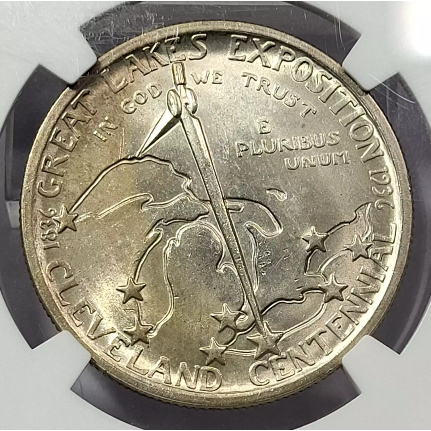 1936 Cleveland Centennial / Great Lakes Expo Commemorative Half Dollar ...