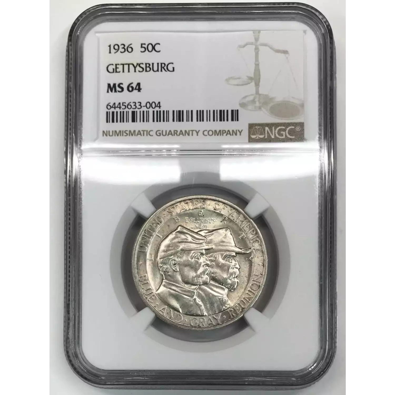 1936 Battle of Gettysburg 75th Anniversary Commemorative Half Dollar ...