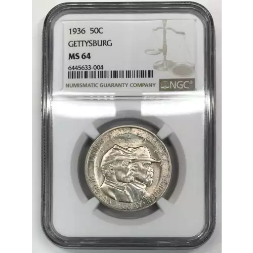 1936 Battle of Gettysburg 75th Anniversary Commemorative Half Dollar ...