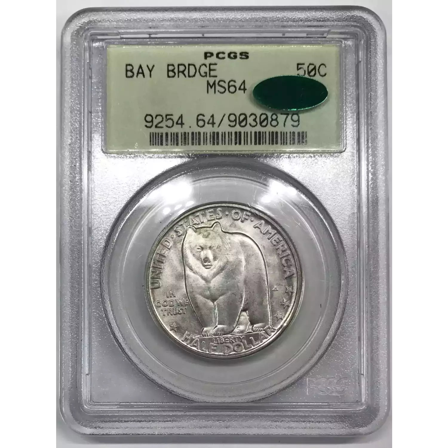 1936-S San Francisco Oakland Bay Bridge Commemorative Half Dollar PCGS ...