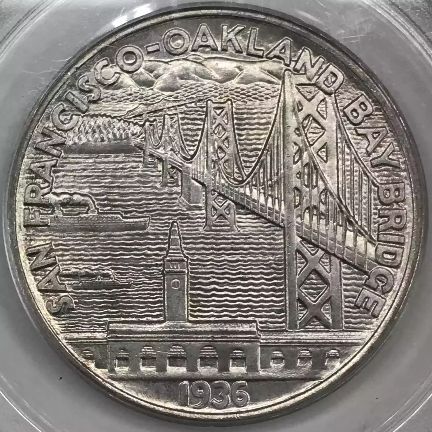 1936-S San Francisco Oakland Bay Bridge Commemorative Half Dollar PCGS ...