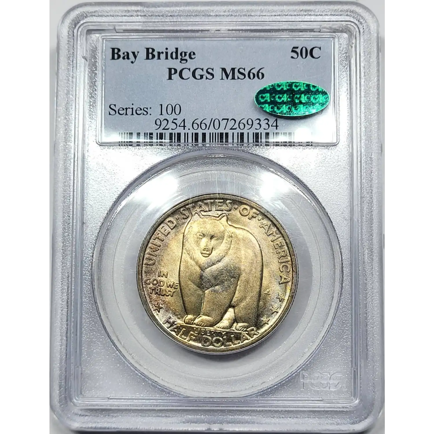 1936 S San Francisco Oakland Bay Bridge Commemorative Half Dollar Pcgs