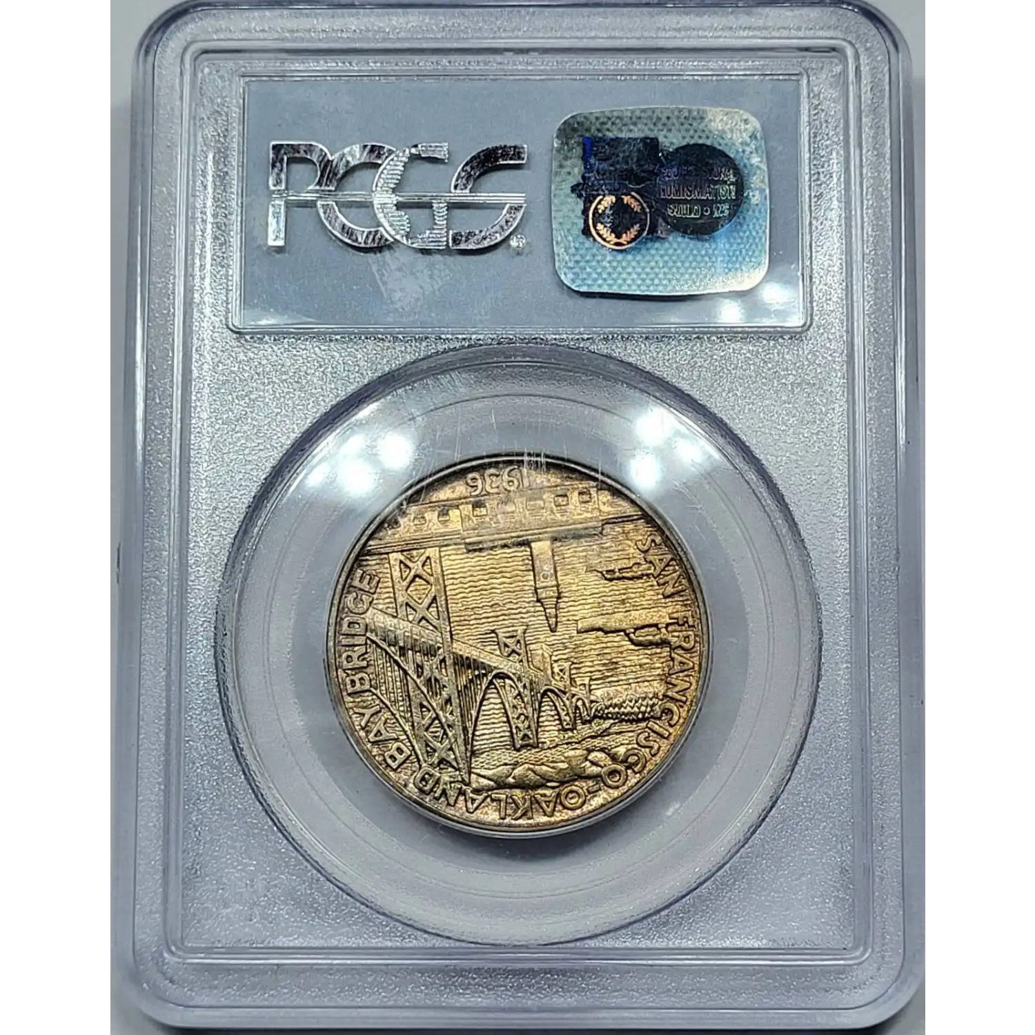 1936 S San Francisco Oakland Bay Bridge Commemorative Half Dollar Pcgs