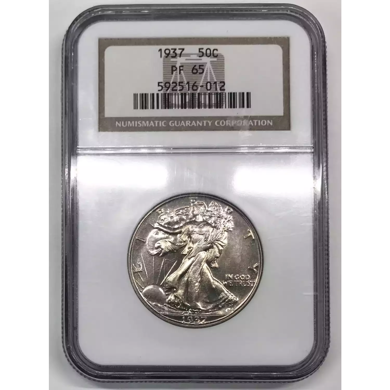 1937 Walking Liberty Half Dollar NGC PF-65 - Old Pueblo Coin