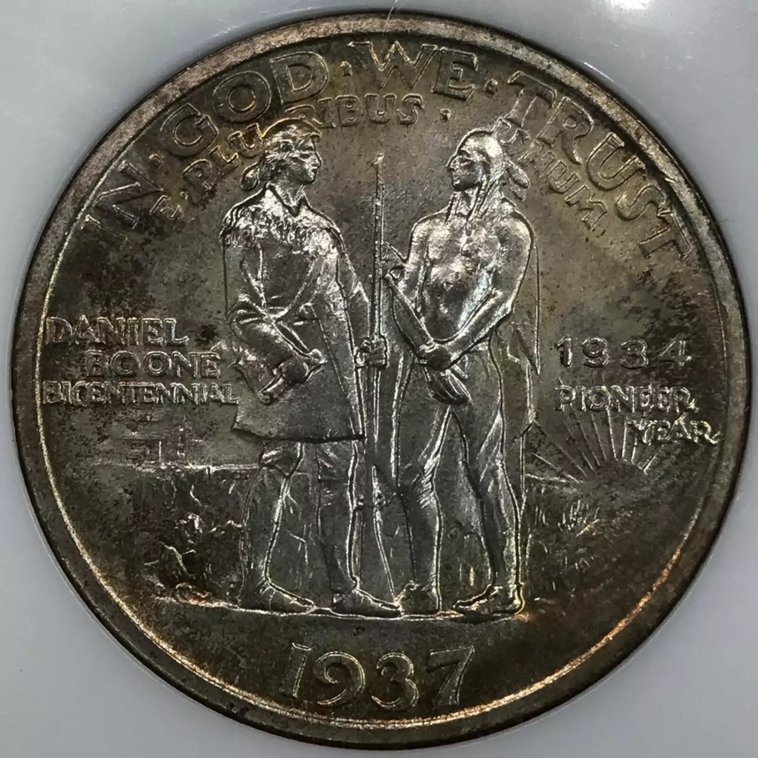 1937 Daniel Boone Bicentennial Commemorative Half Dollar NGC MS-66 ...